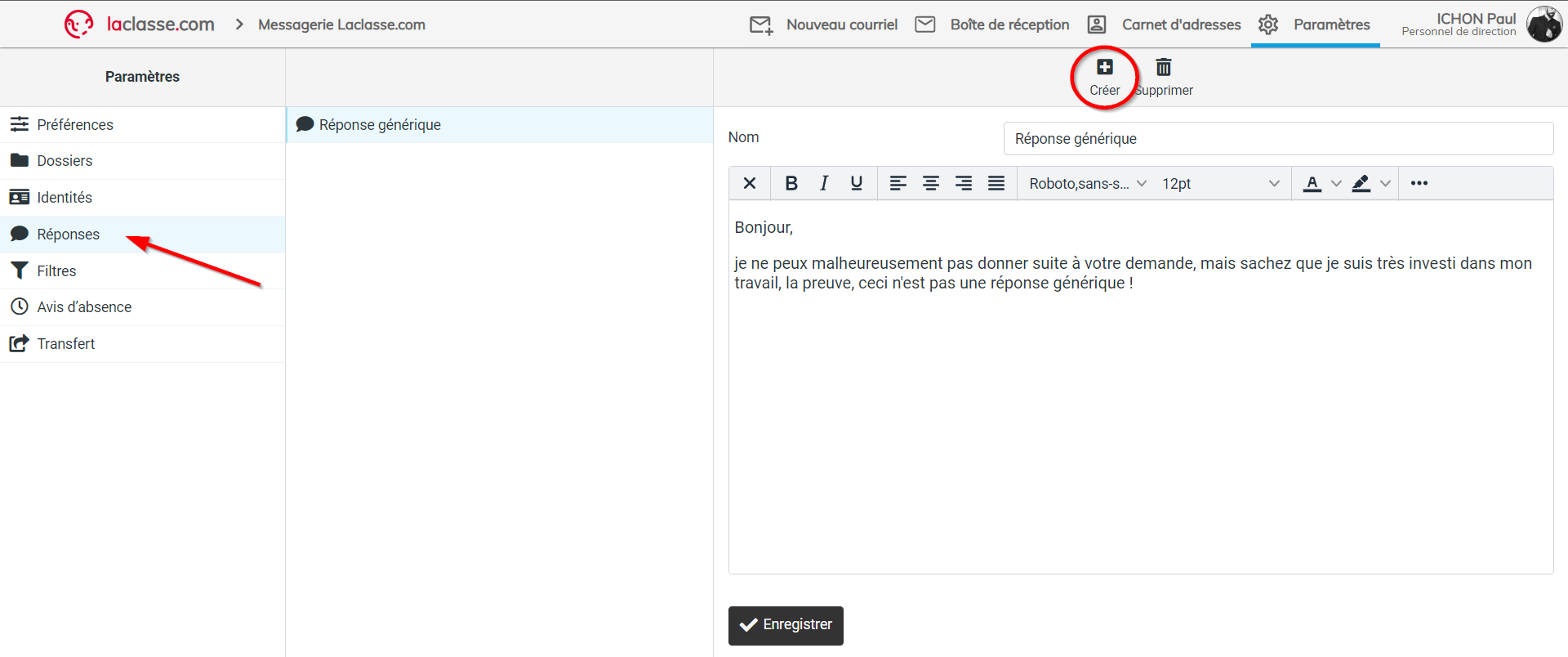 Paramètres du webmail – Blog laclasse.com