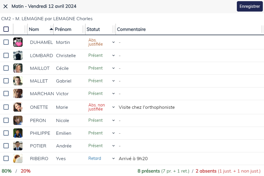 Effectuer l’appel du jour – Blog laclasse.com