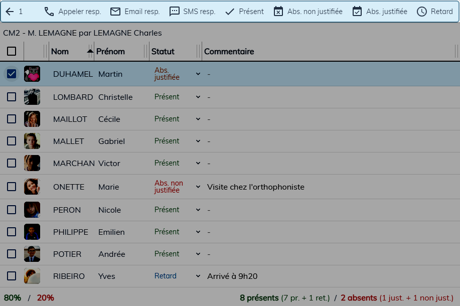 Effectuer l’appel du jour – Blog laclasse.com