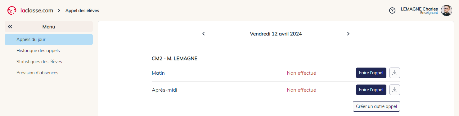 Effectuer l’appel du jour – Blog laclasse.com